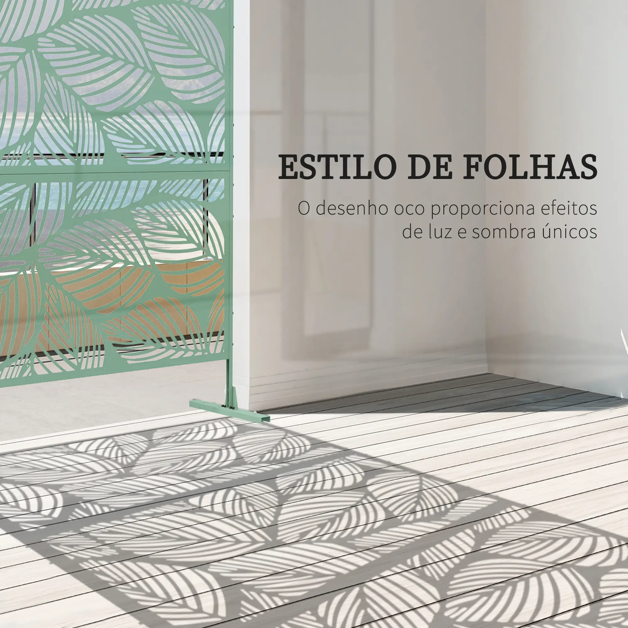 Biombo de Exterior Separador de Ambientes, Aço Verde • deCoração Casa e ...